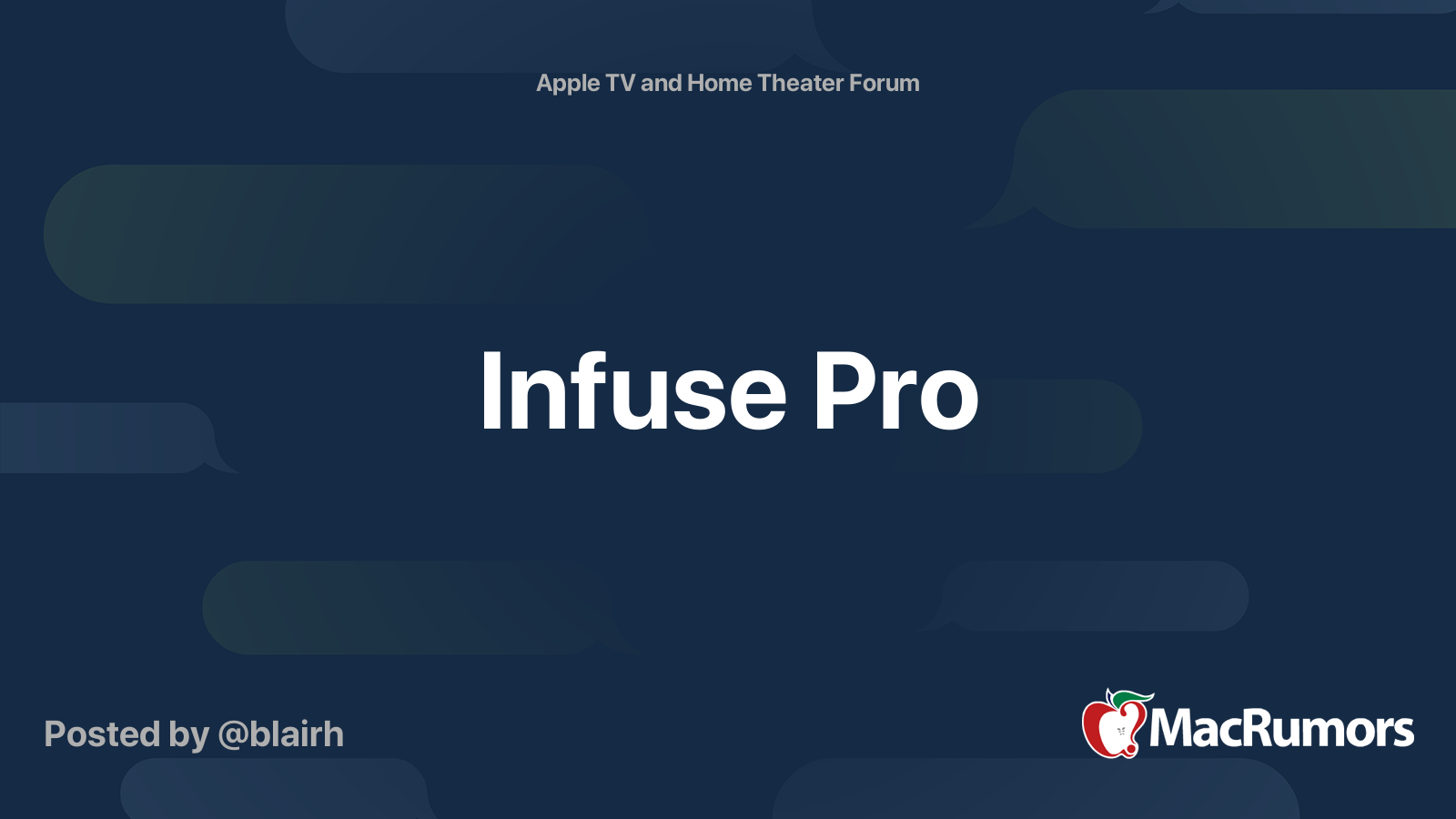 Infuse Pro | MacRumors Forums