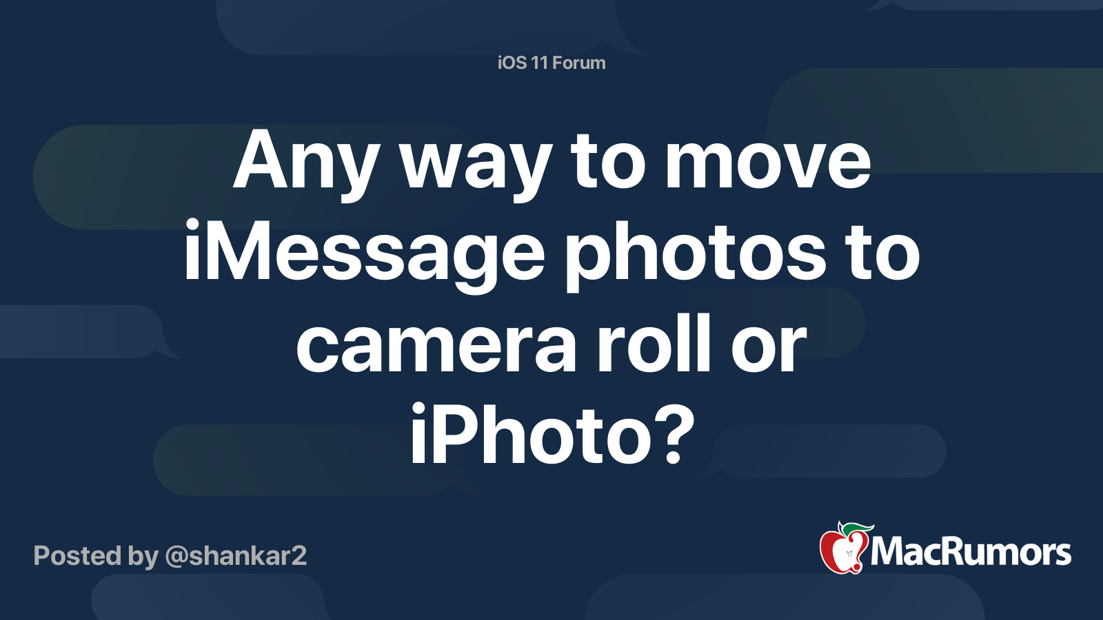 Any way to move iMessage photos to camera roll or iPhoto? | MacRumors ...