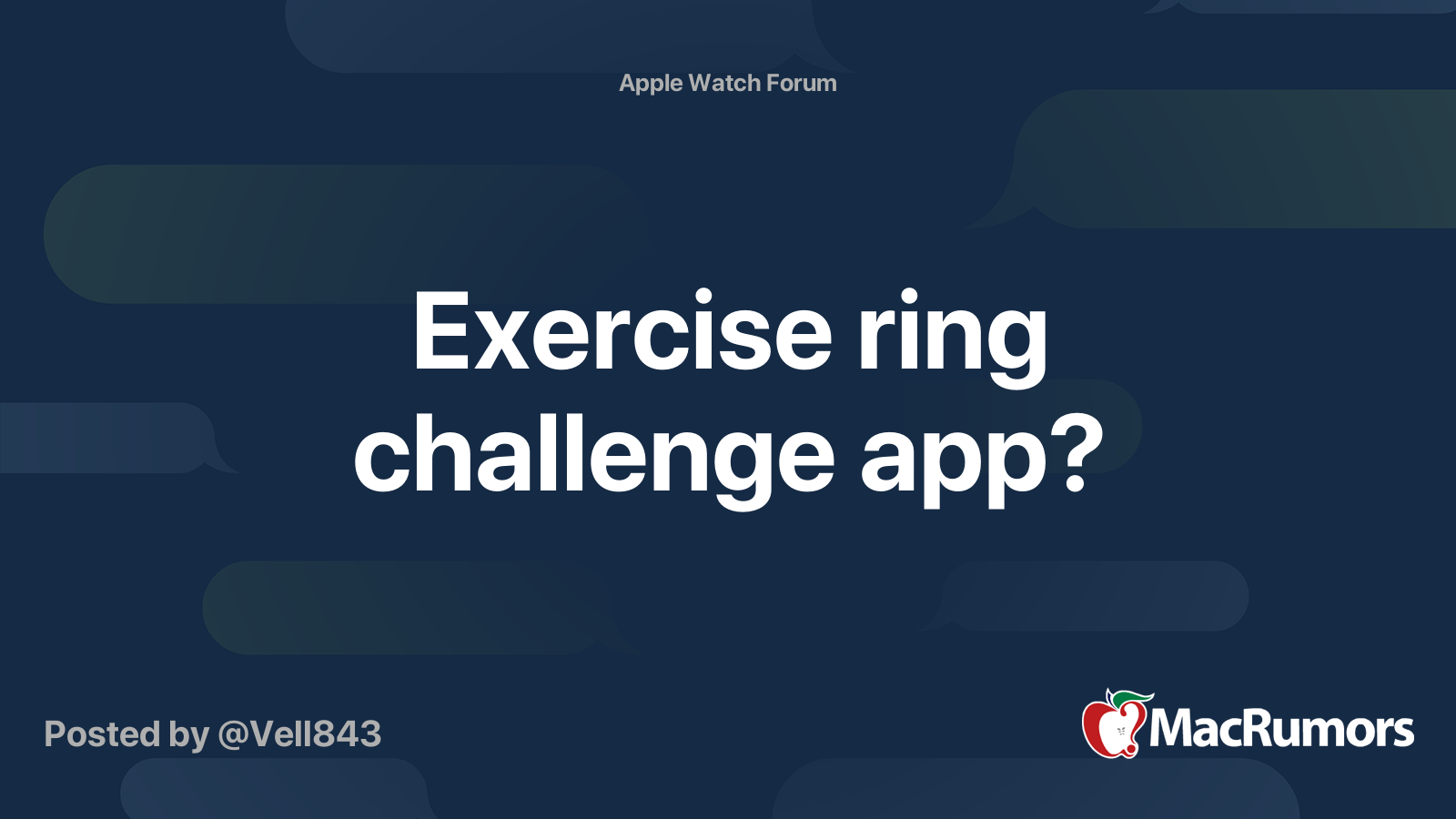 Exercise ring challenge app? | MacRumors Forums