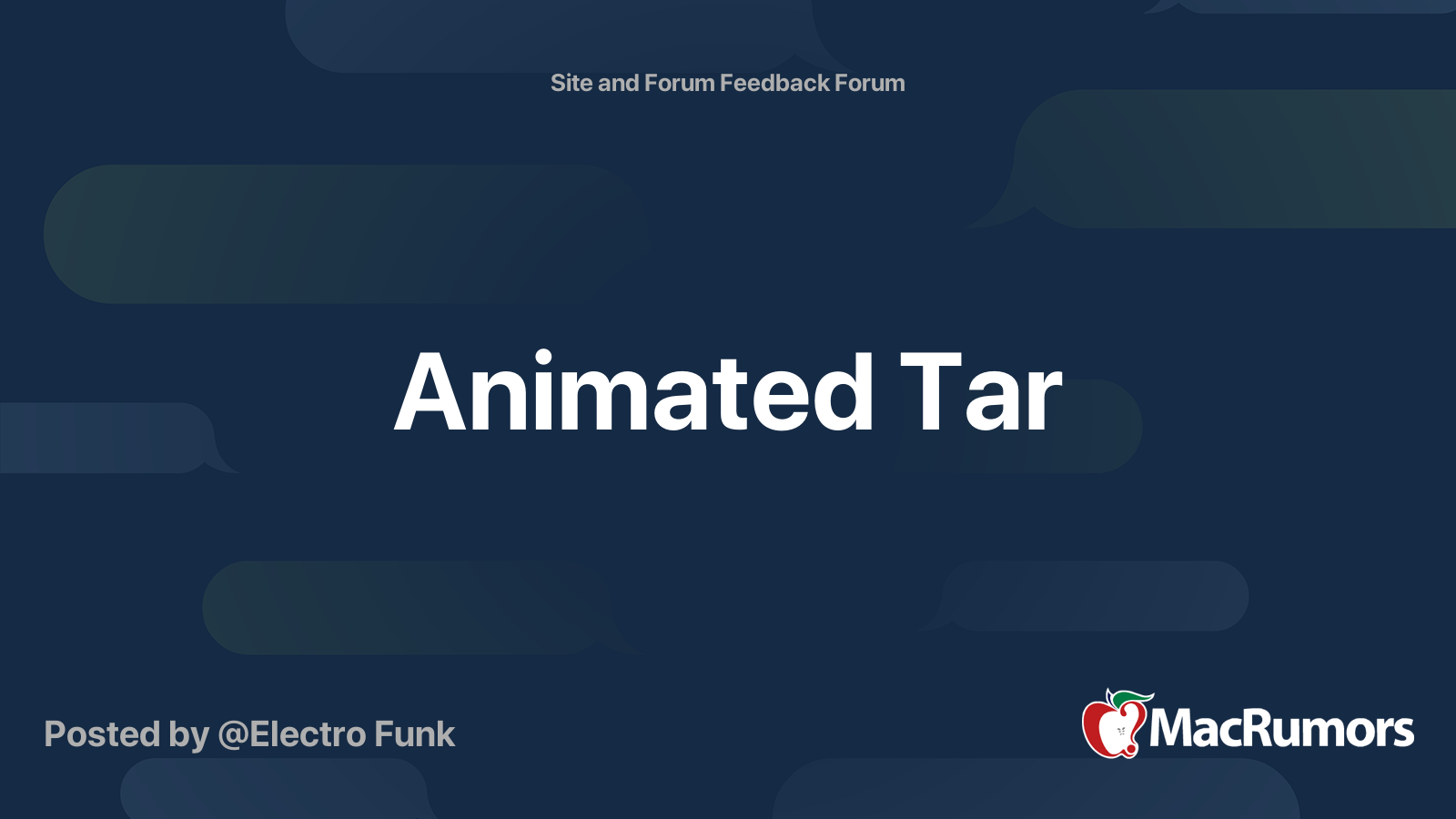 Animated Tar | MacRumors Forums