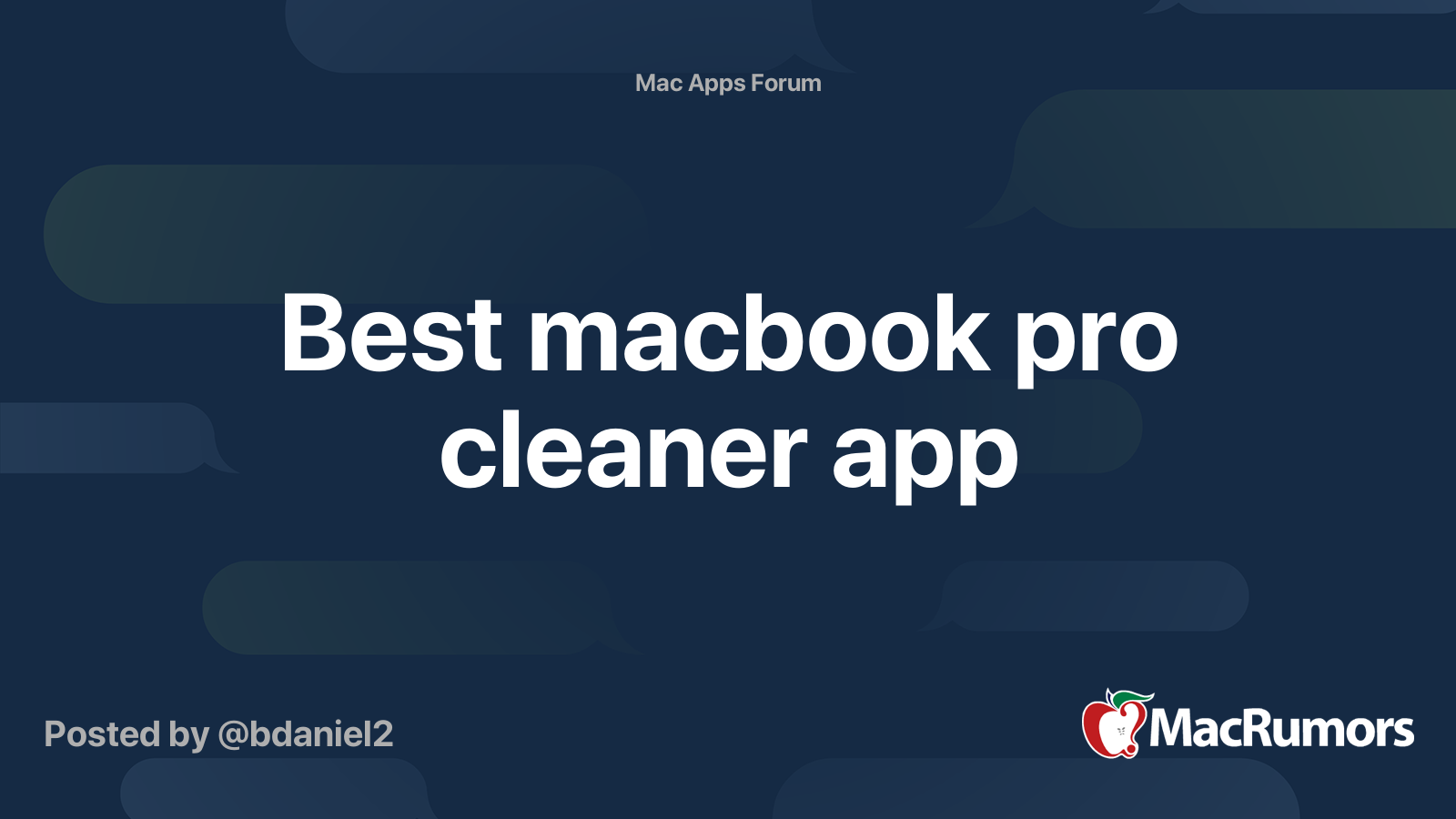 Best macbook pro cleaner app | MacRumors Forums