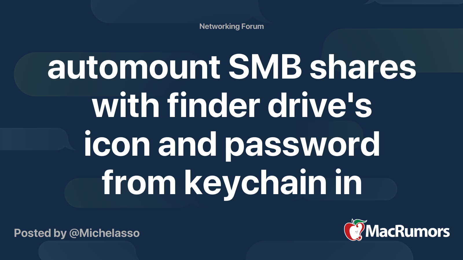 automount SMB shares with finder drive's icon and password from ...