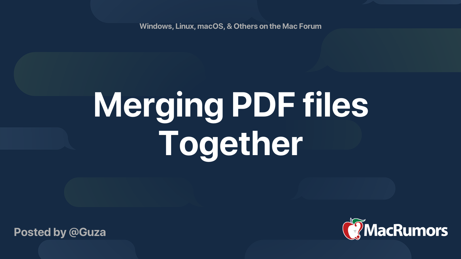 Merging PDF files Together | MacRumors Forums