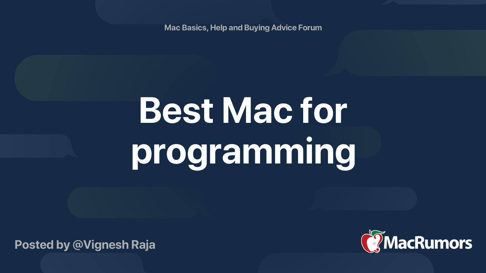 Best Mac for programming | MacRumors Forums