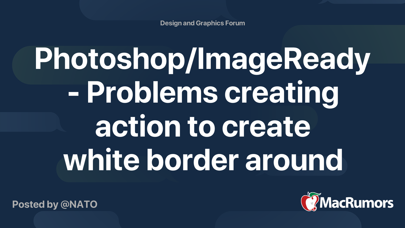 Photoshop/ImageReady - Problems creating action to create white border ...