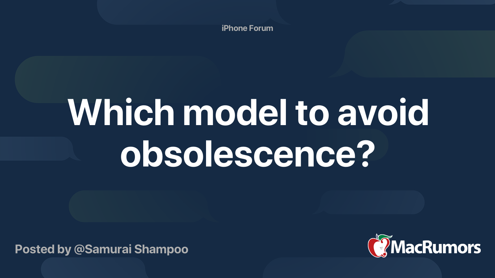 Which model to avoid obsolescence? | MacRumors Forums