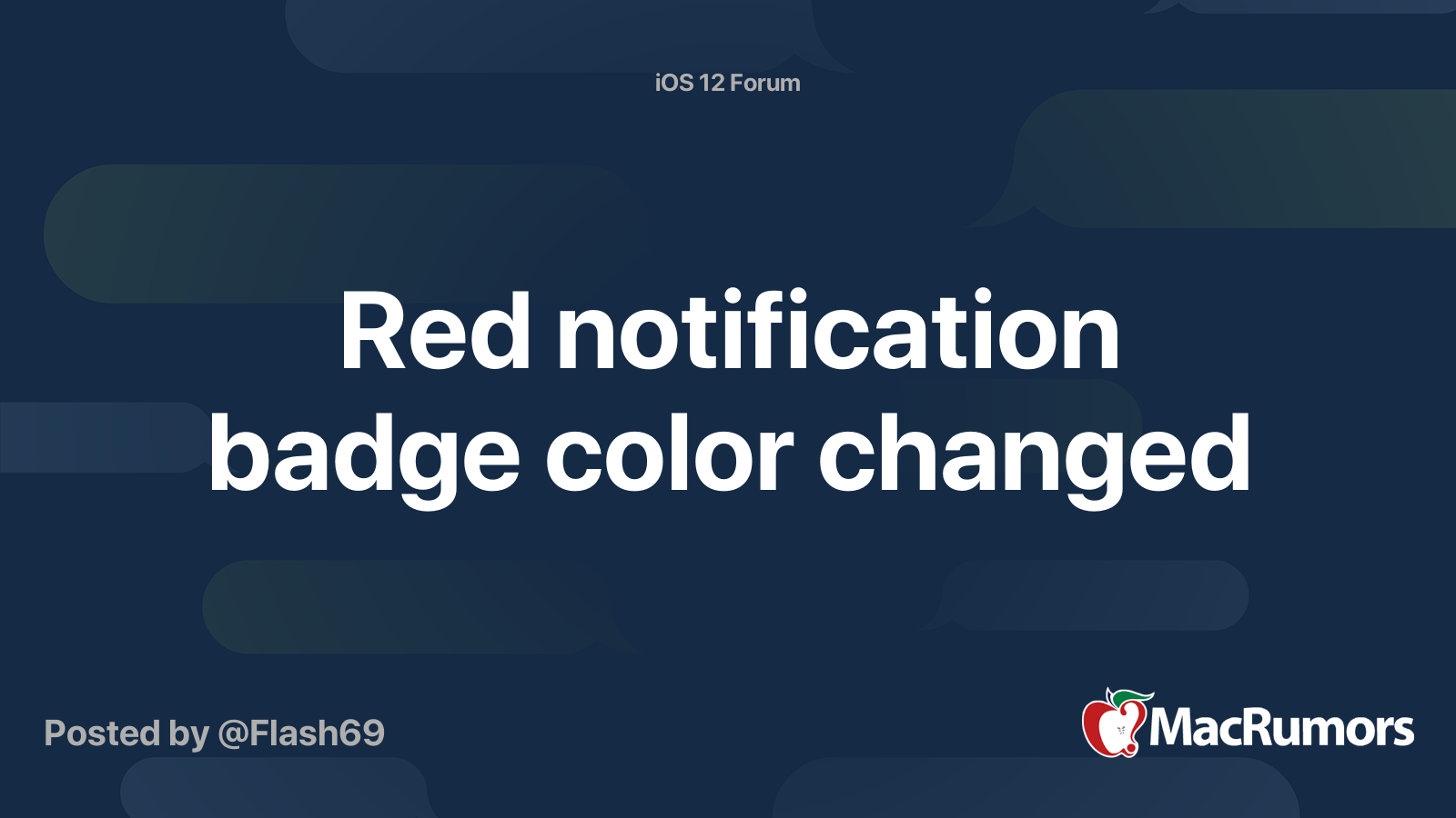 Red notification badge color changed | MacRumors Forums