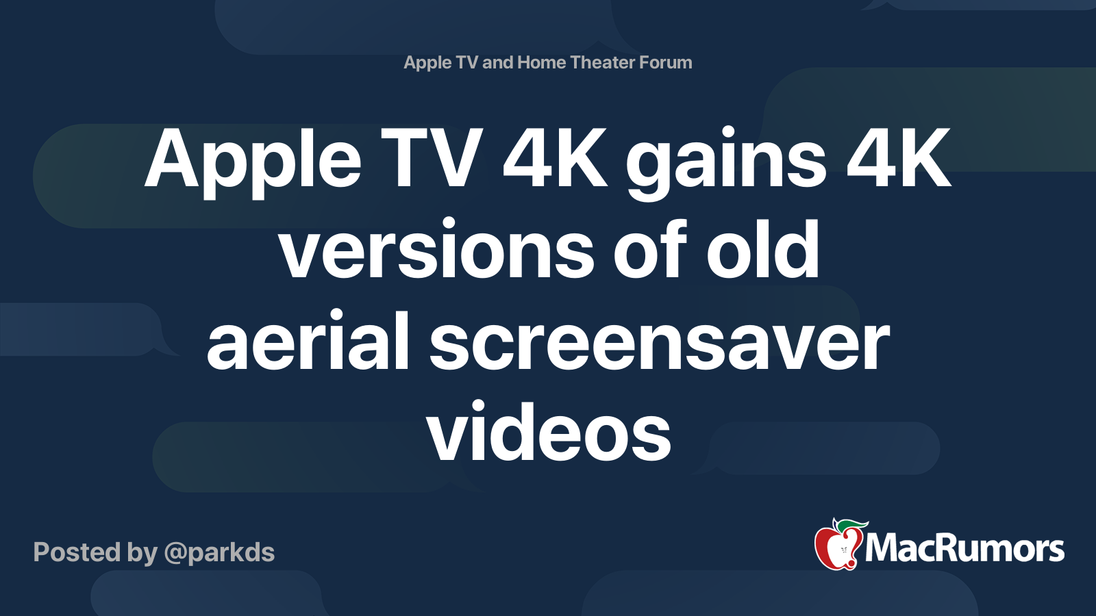 Apple TV 4K gains 4K versions of old aerial screensaver videos ...