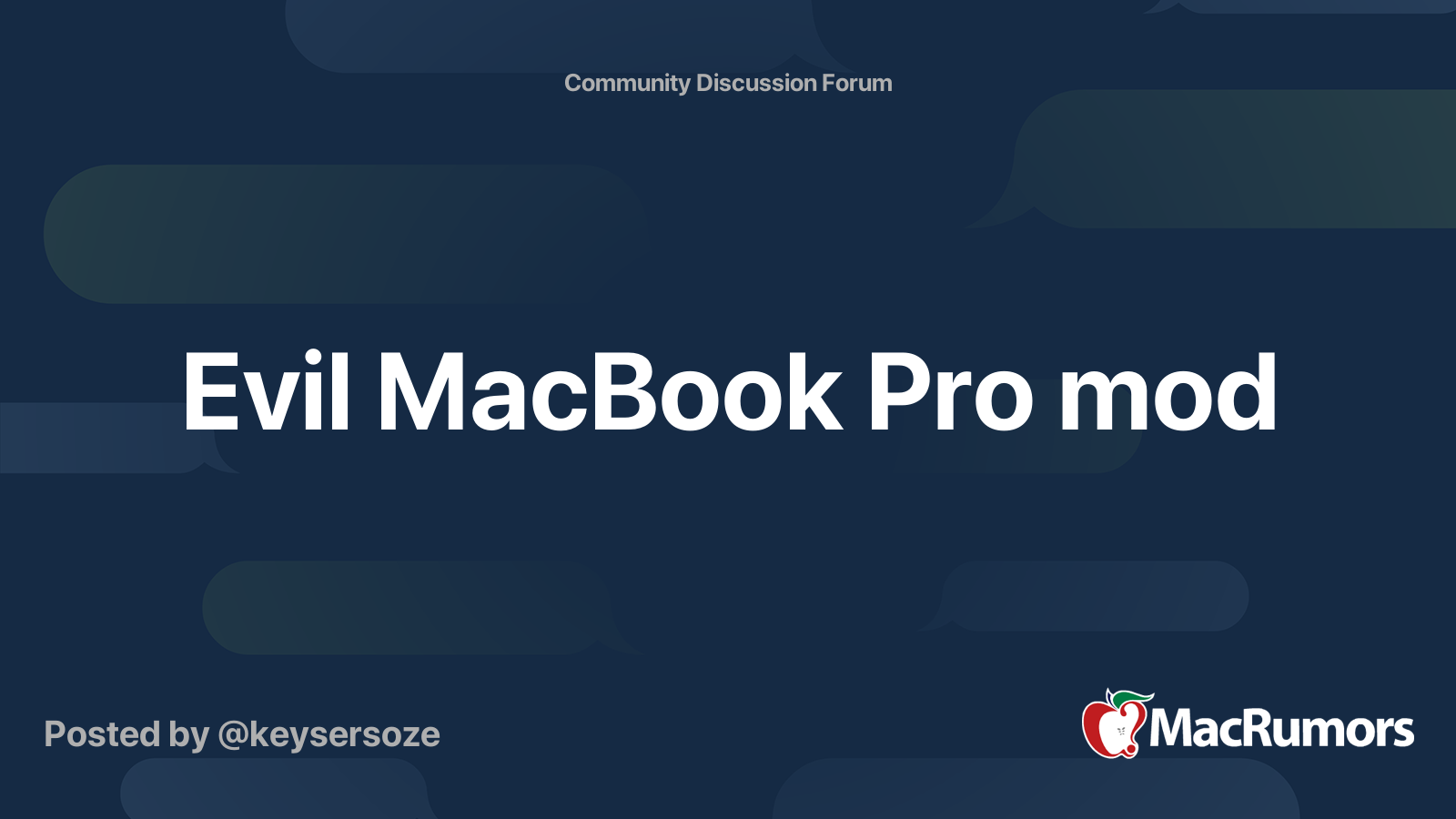 Evil MacBook Pro mod | MacRumors Forums
