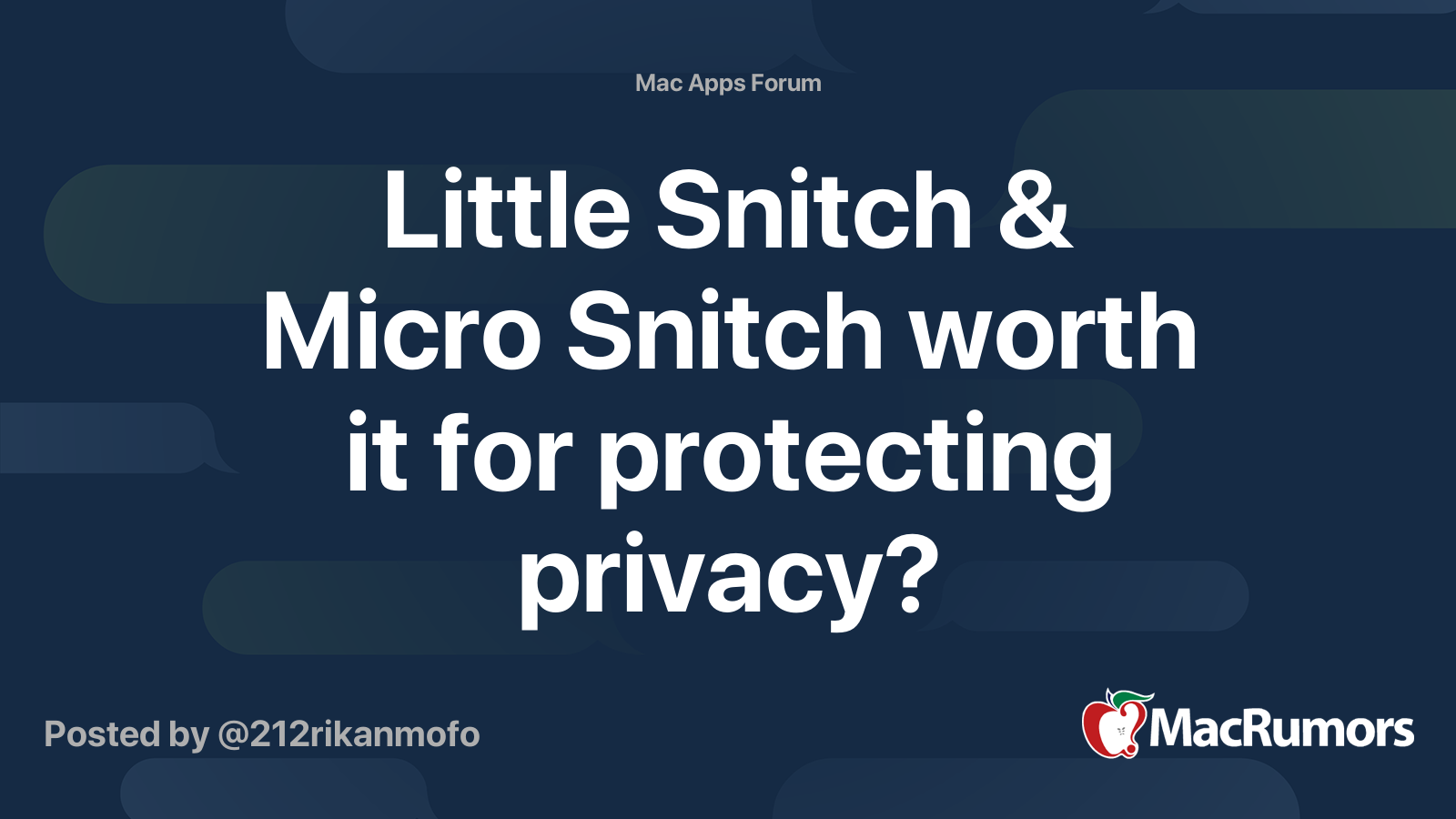 Little Snitch & Micro Snitch worth it for protecting privacy ...