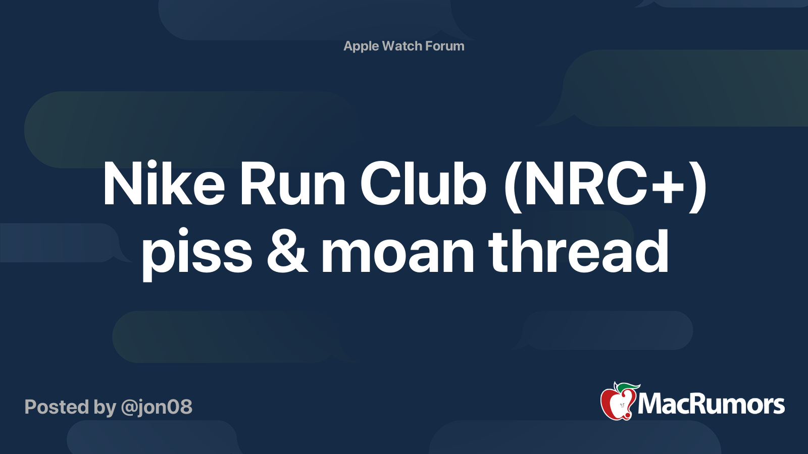 Nike Run Club (NRC+) piss & moan thread | MacRumors Forums