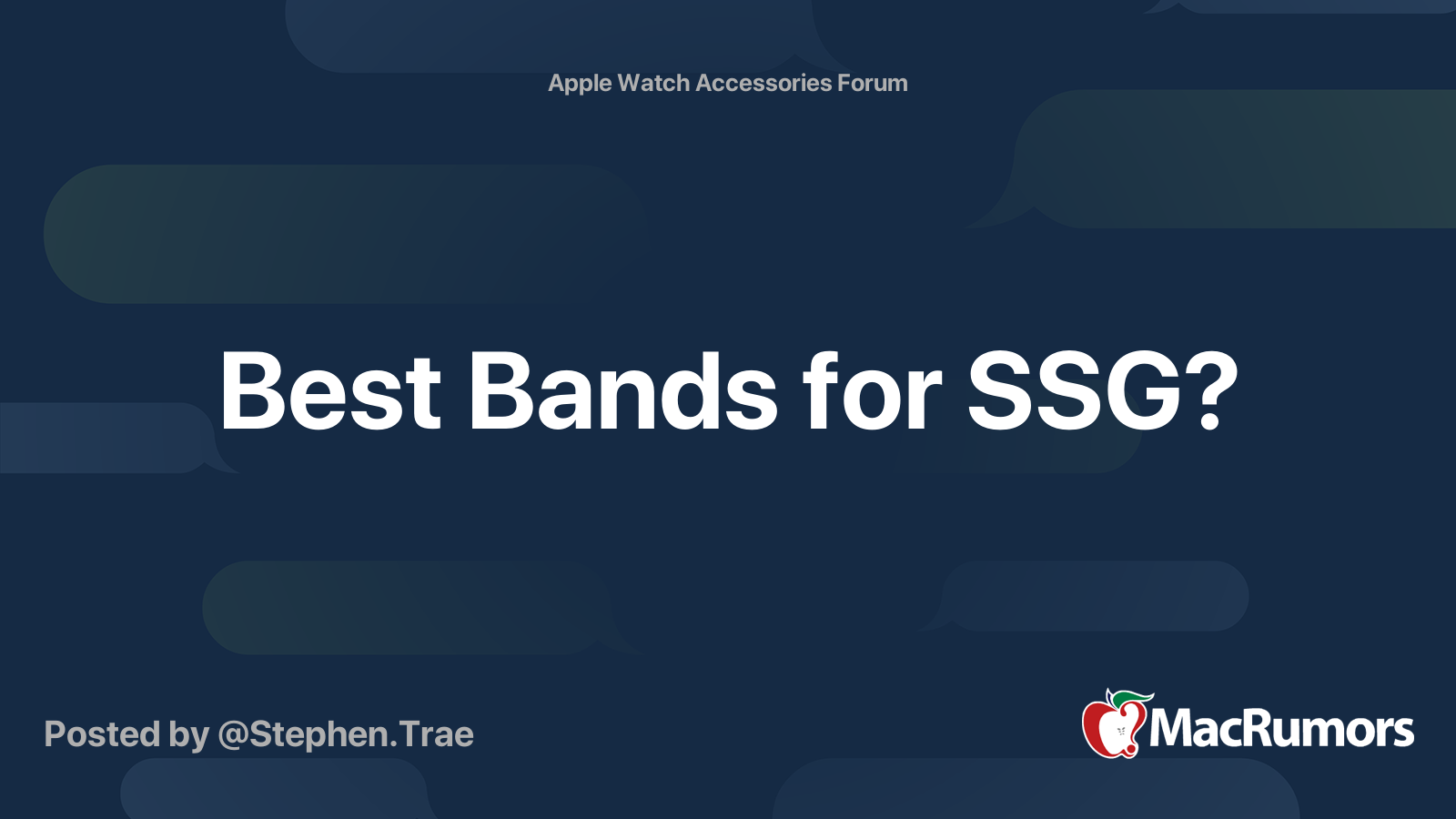Best Bands for SSG? | MacRumors Forums