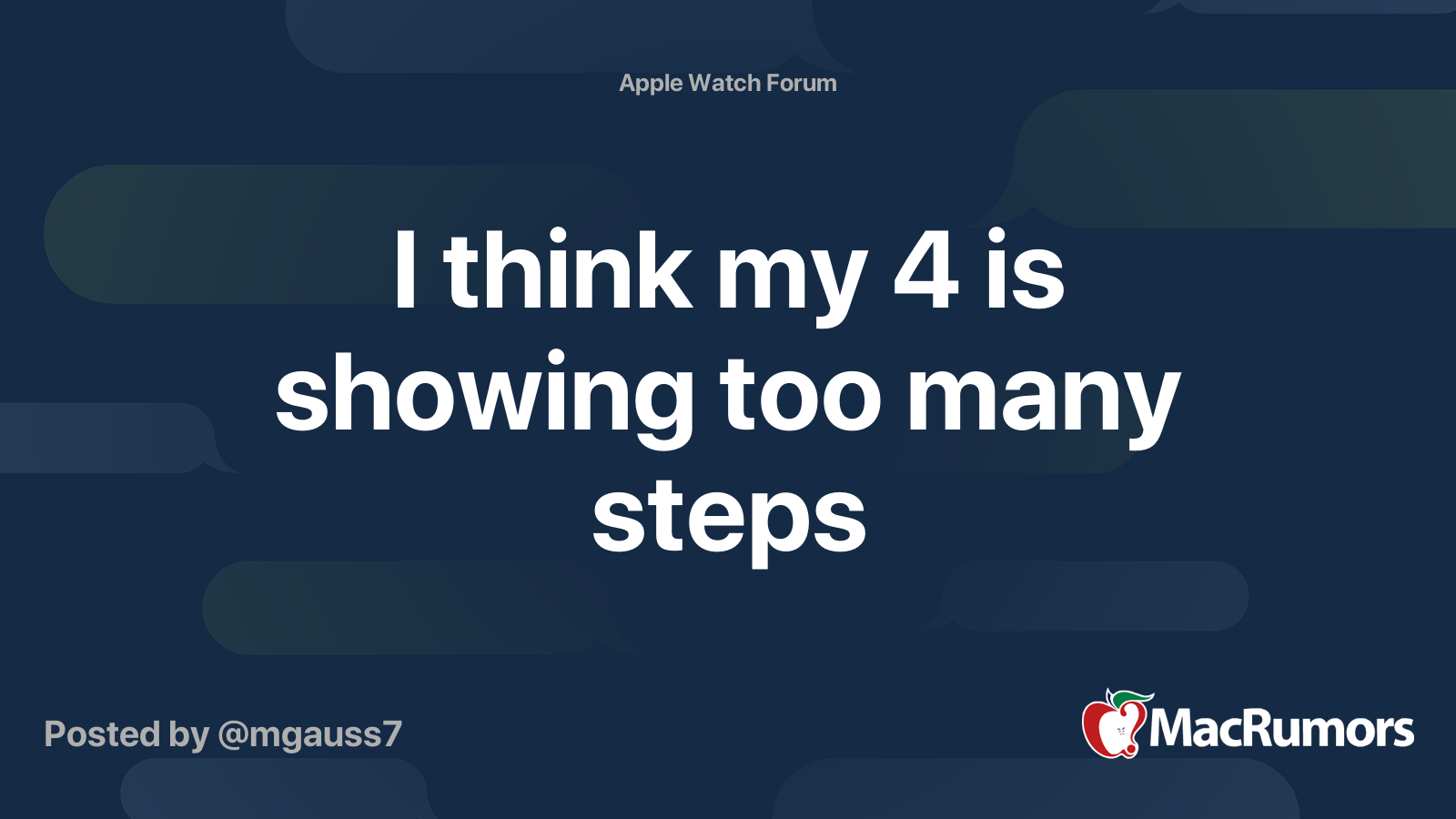 I think my 4 is showing too many steps | MacRumors Forums