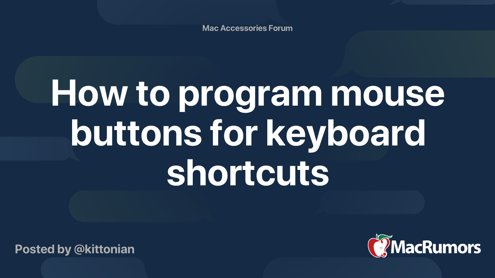 How To Program Mouse Buttons For Keyboard Shortcuts Macrumors Forums 2808