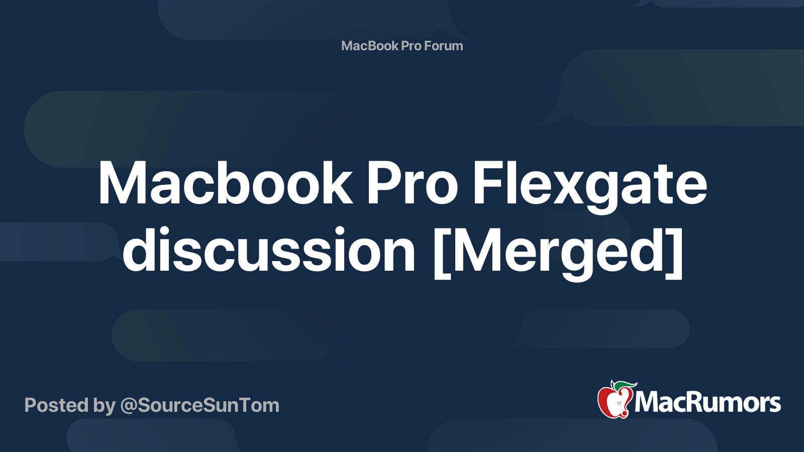 Macbook Pro Flexgate discussion [Merged] | Page 9 | MacRumors Forums