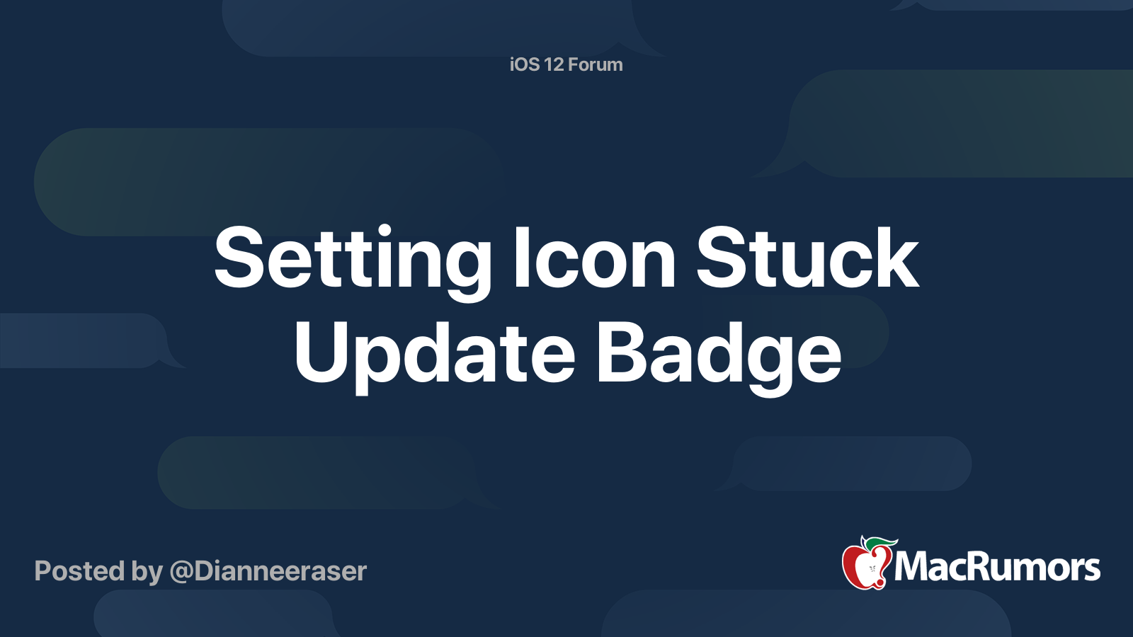Setting Icon Stuck Update Badge | MacRumors Forums