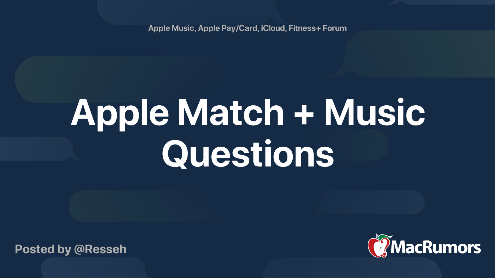 Apple Match + Music Questions | MacRumors Forums