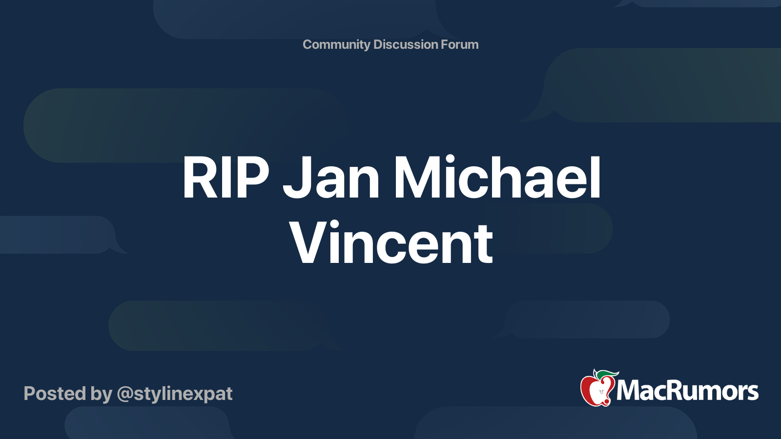 RIP Jan Michael Vincent | MacRumors Forums
