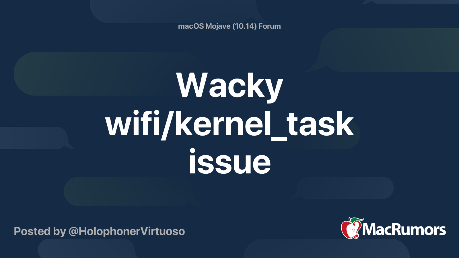 Wacky wifi/kernel_task issue | MacRumors Forums