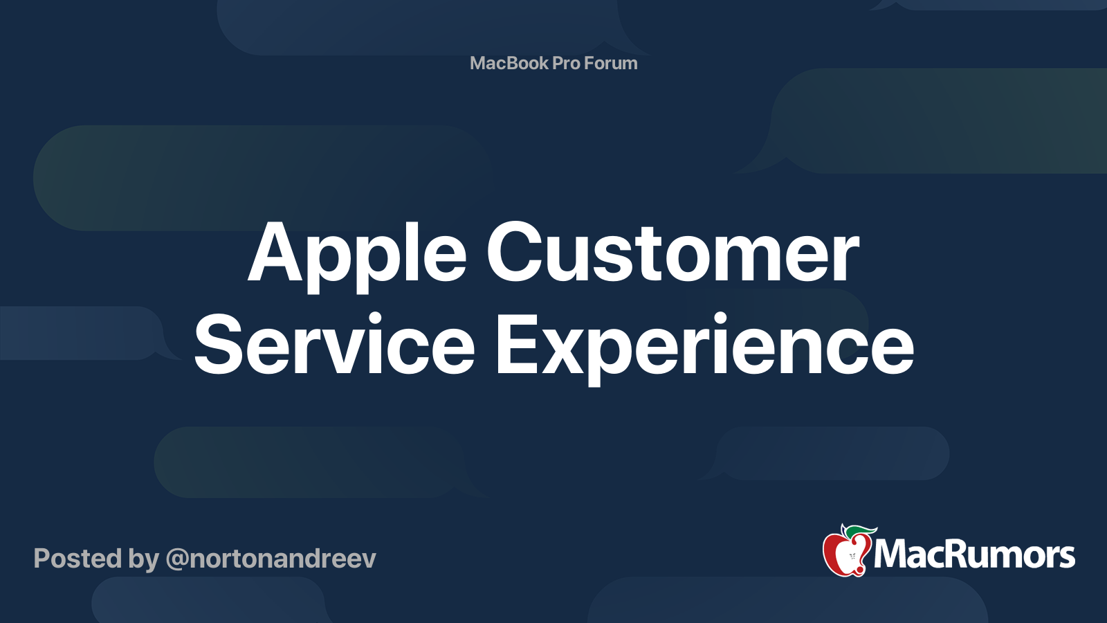 Apple Customer Service Experience | MacRumors Forums