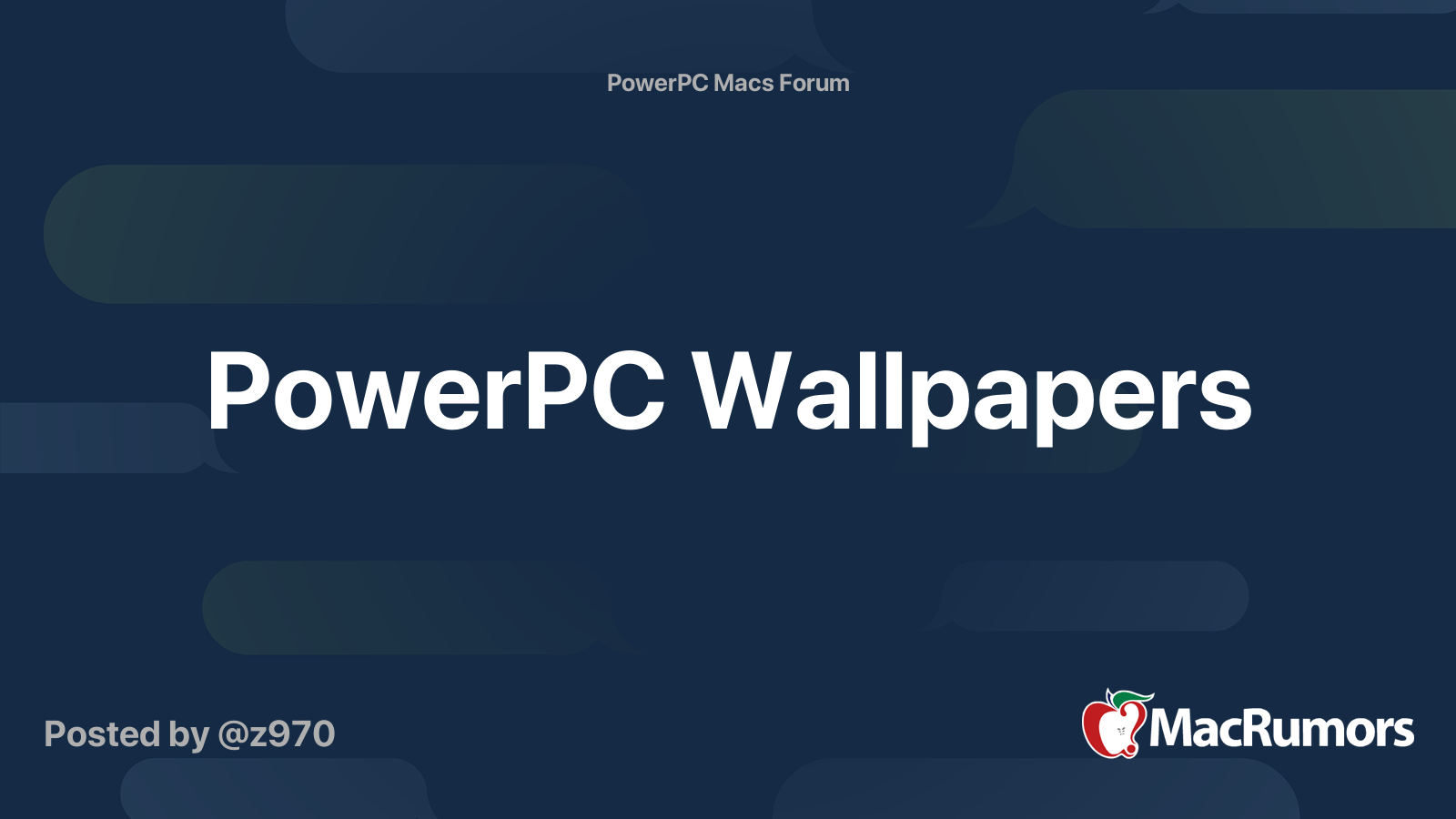 PowerPC Wallpapers | MacRumors Forums