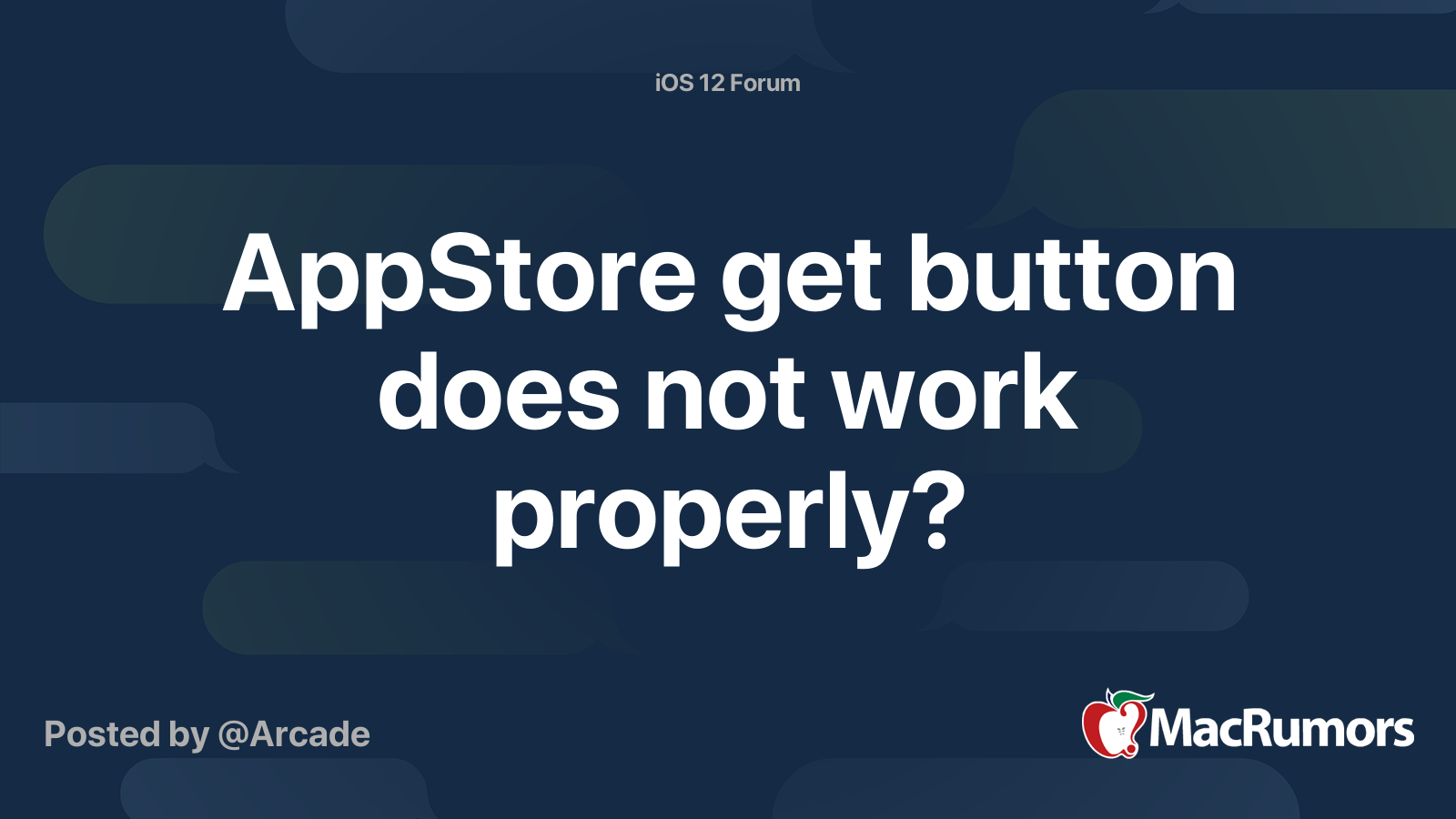 AppStore get button does not work properly? | MacRumors Forums