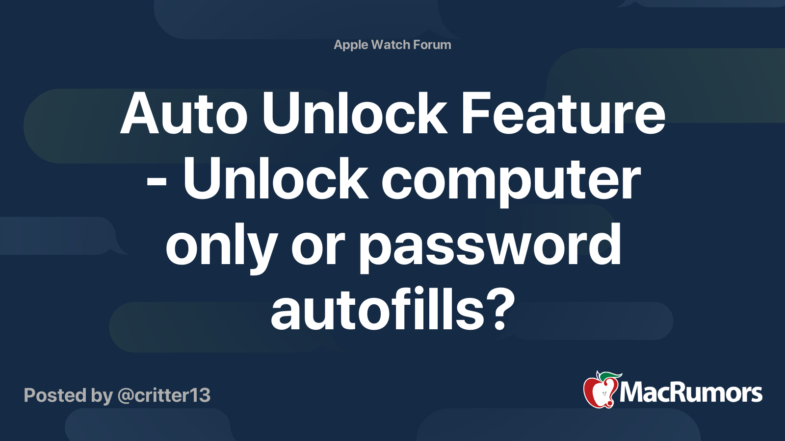 Auto Unlock Feature - Unlock computer only or password autofills ...