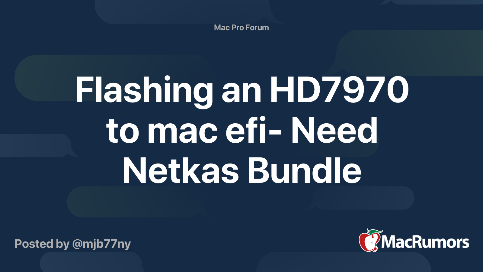 Flashing an HD7970 to mac efi- Need Netkas Bundle | MacRumors Forums