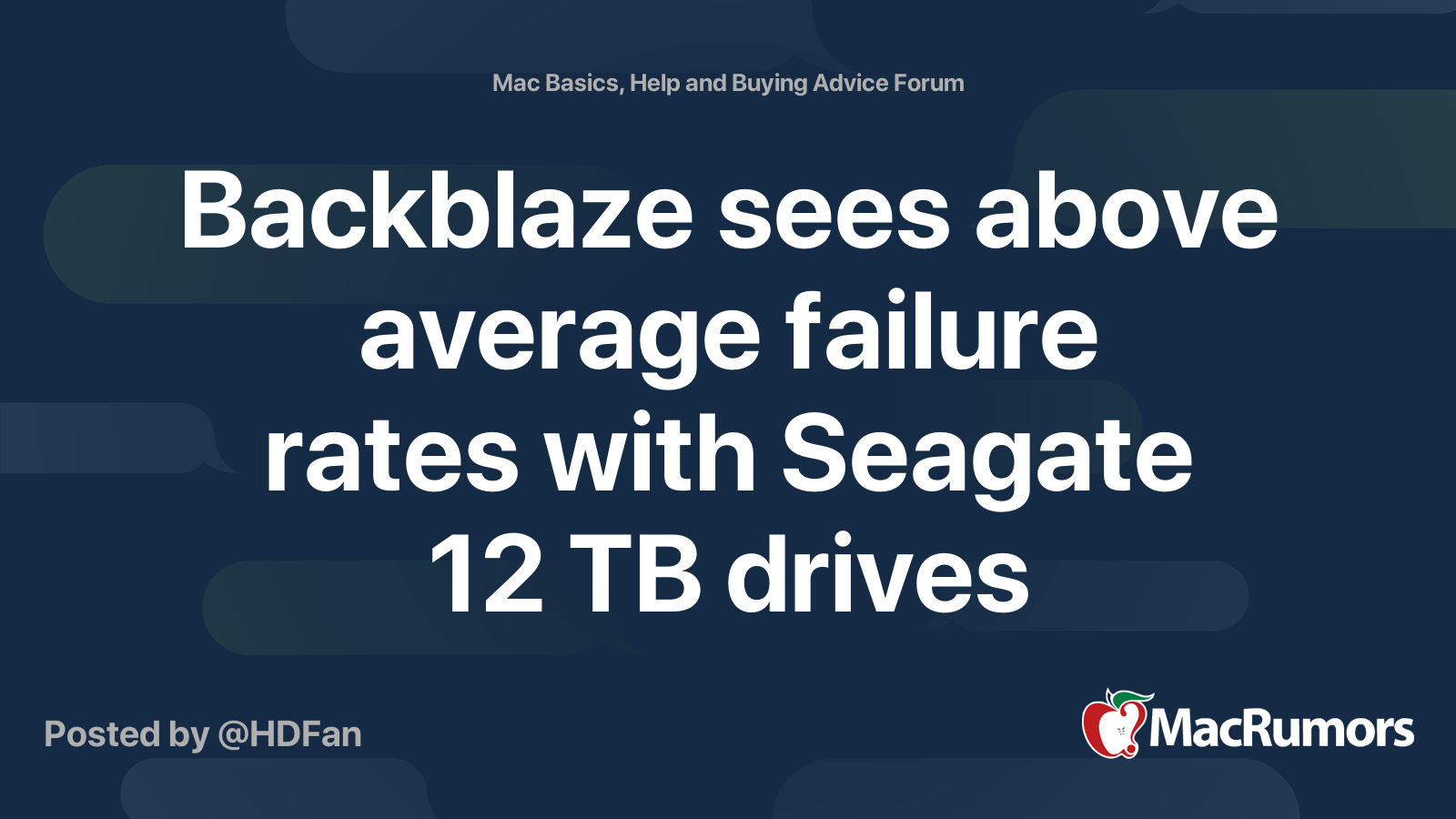 Backblaze sees above average failure rates with Seagate 12 TB drives ...