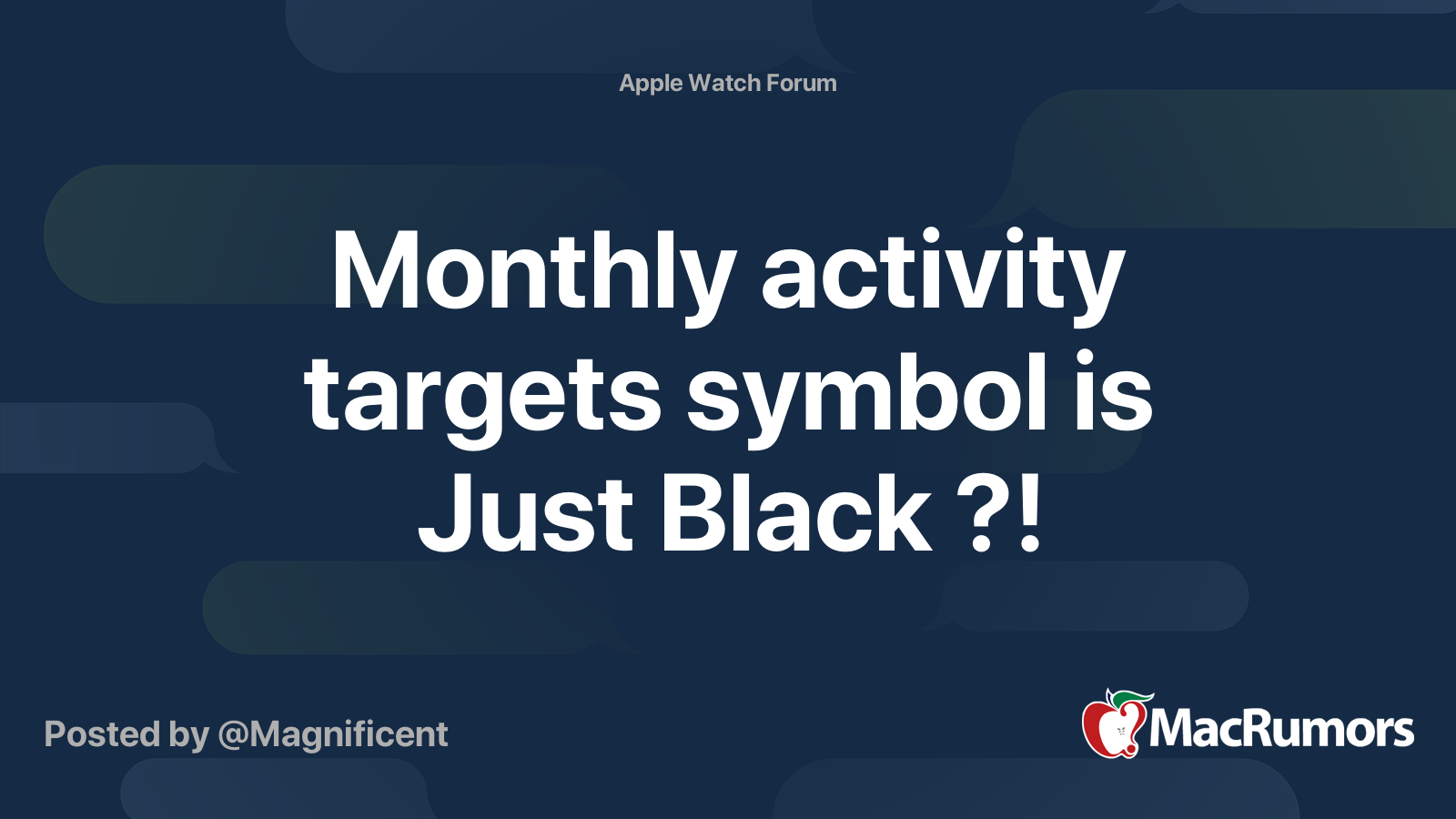 Monthly activity targets symbol is Just Black ?! | MacRumors Forums