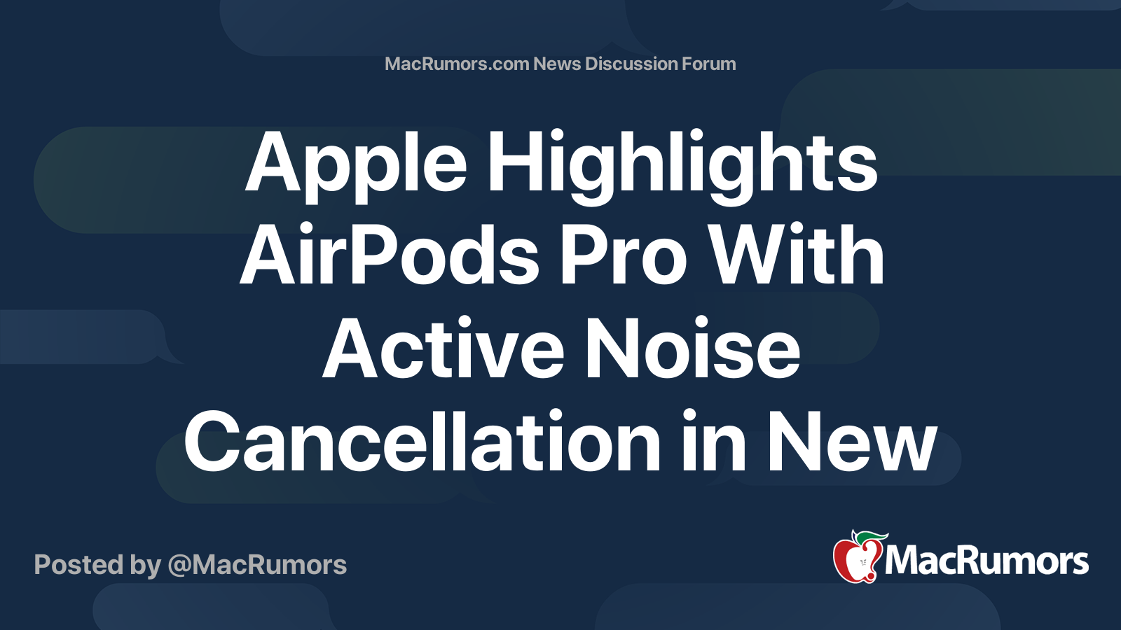 Apple Highlights Airpods Pro With Active Noise Cancellation In New Ad