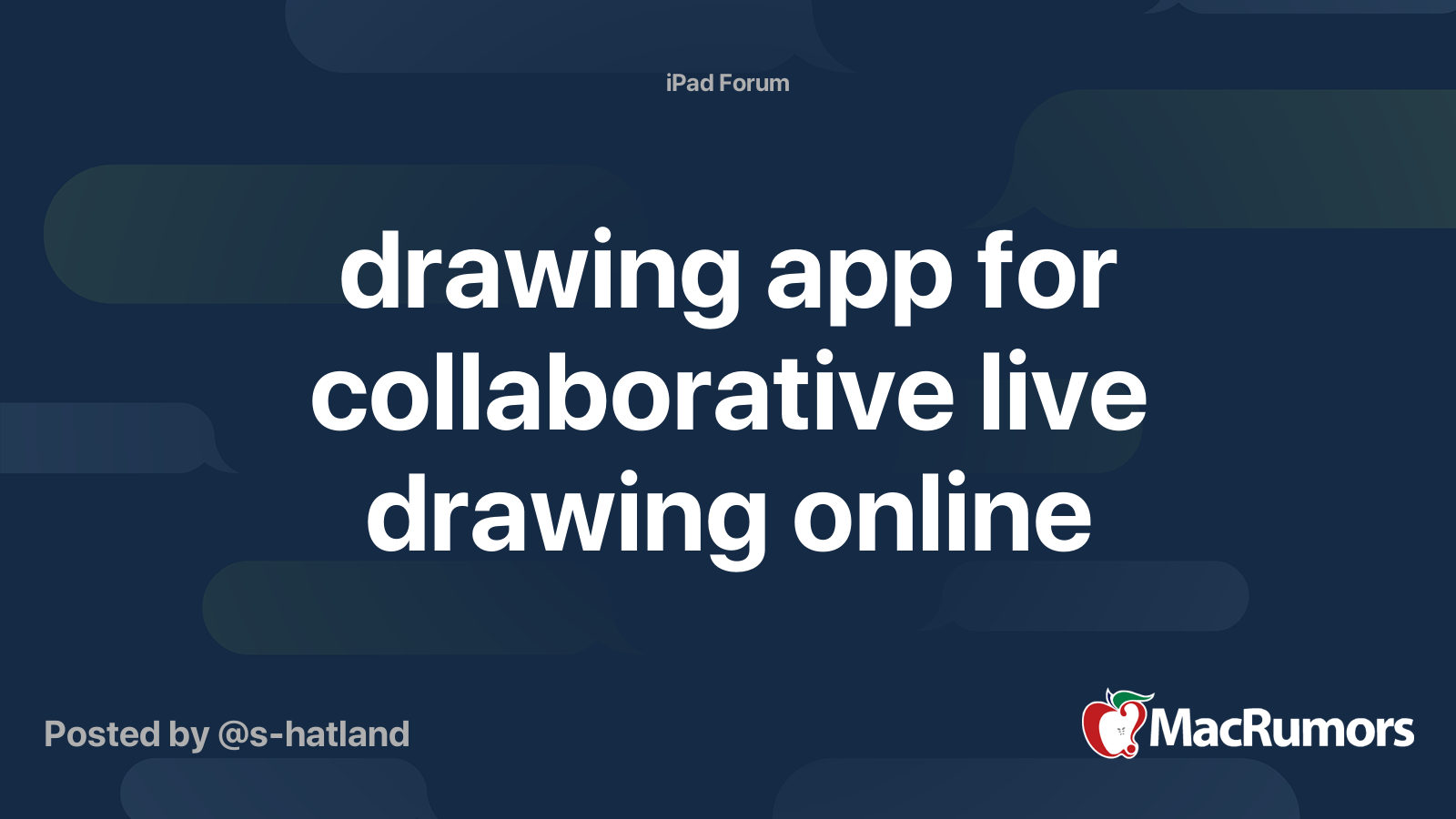 drawing app for collaborative live drawing online | MacRumors Forums