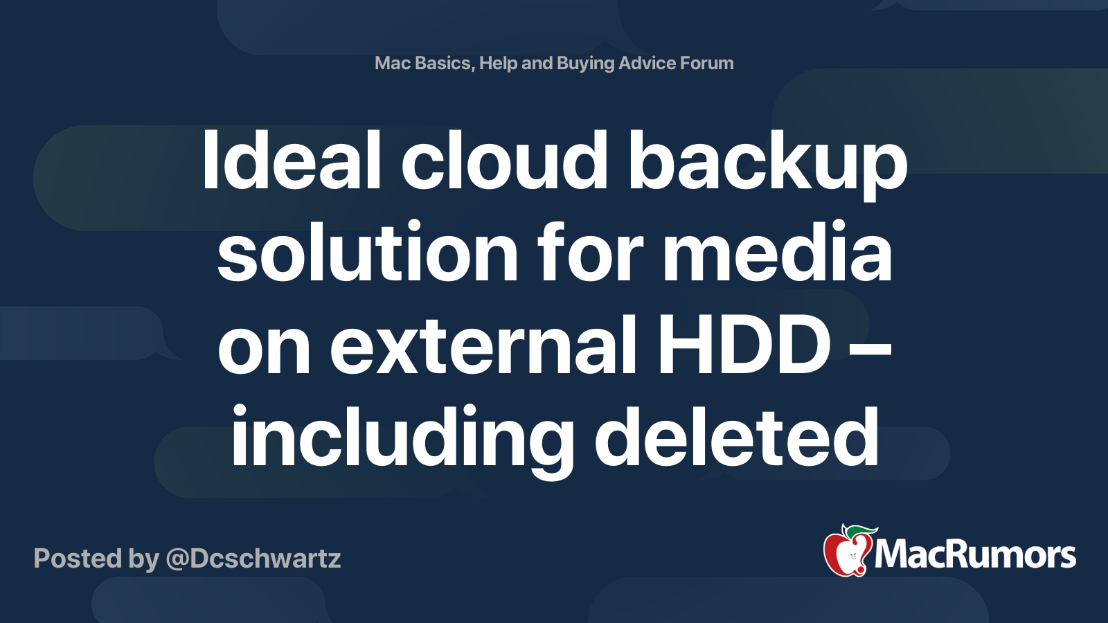 Ideal cloud backup solution for media on external HDD – including deleted files, versioning and ...