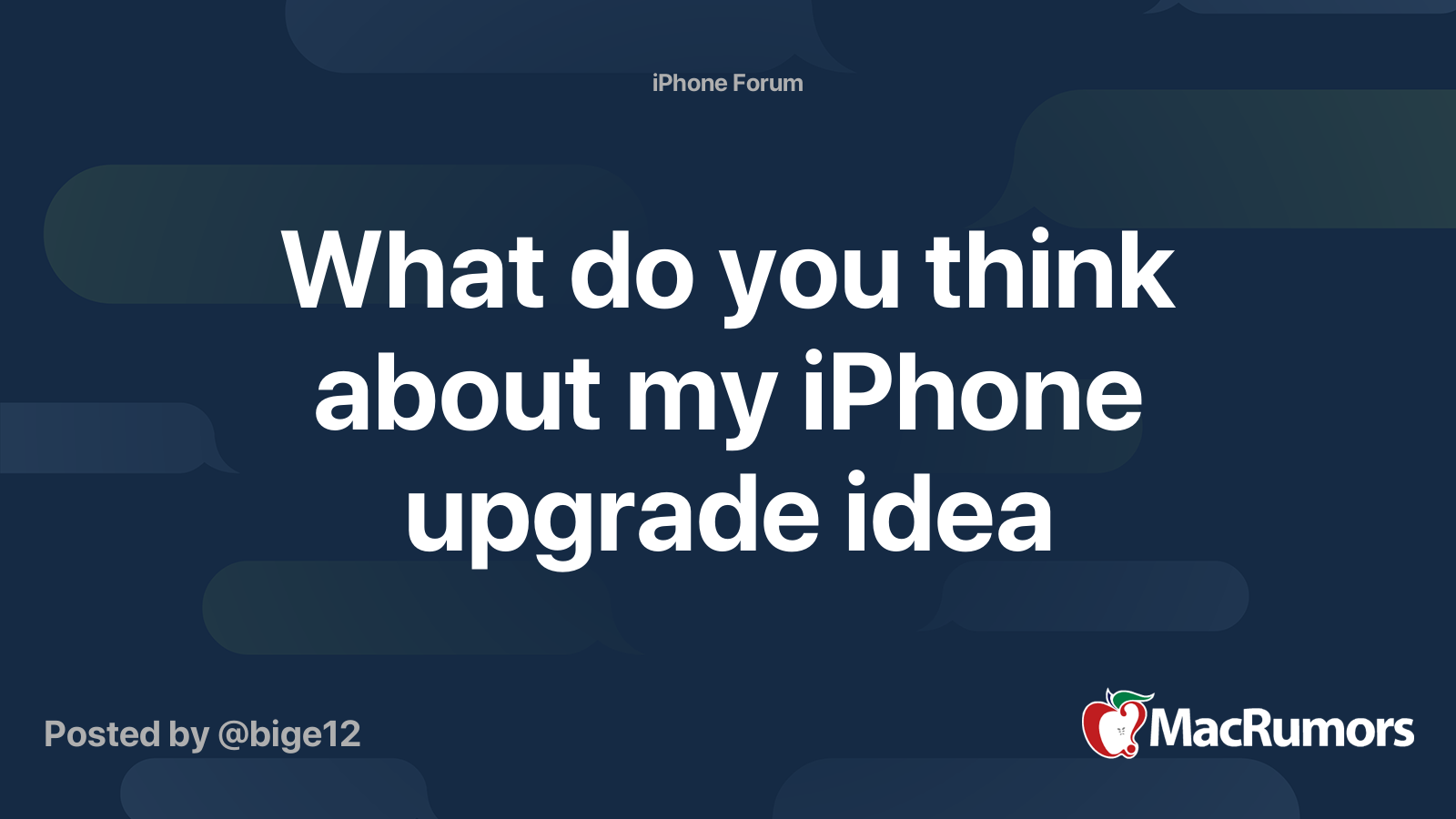 What do you think about my iPhone upgrade idea | MacRumors Forums