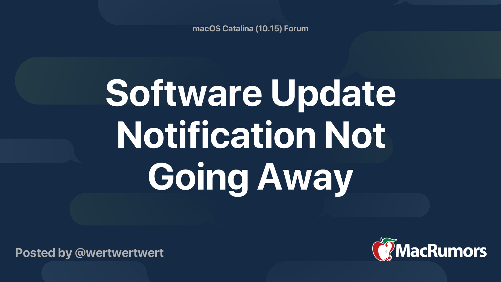 Software Update Notification Not Going Away | MacRumors Forums