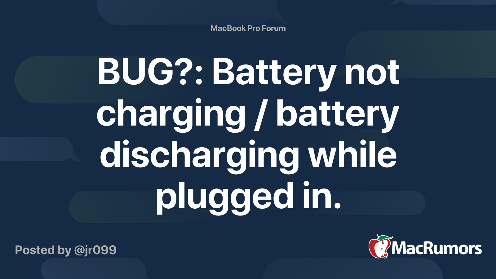 BUG?: Battery not charging / battery discharging while plugged in ...
