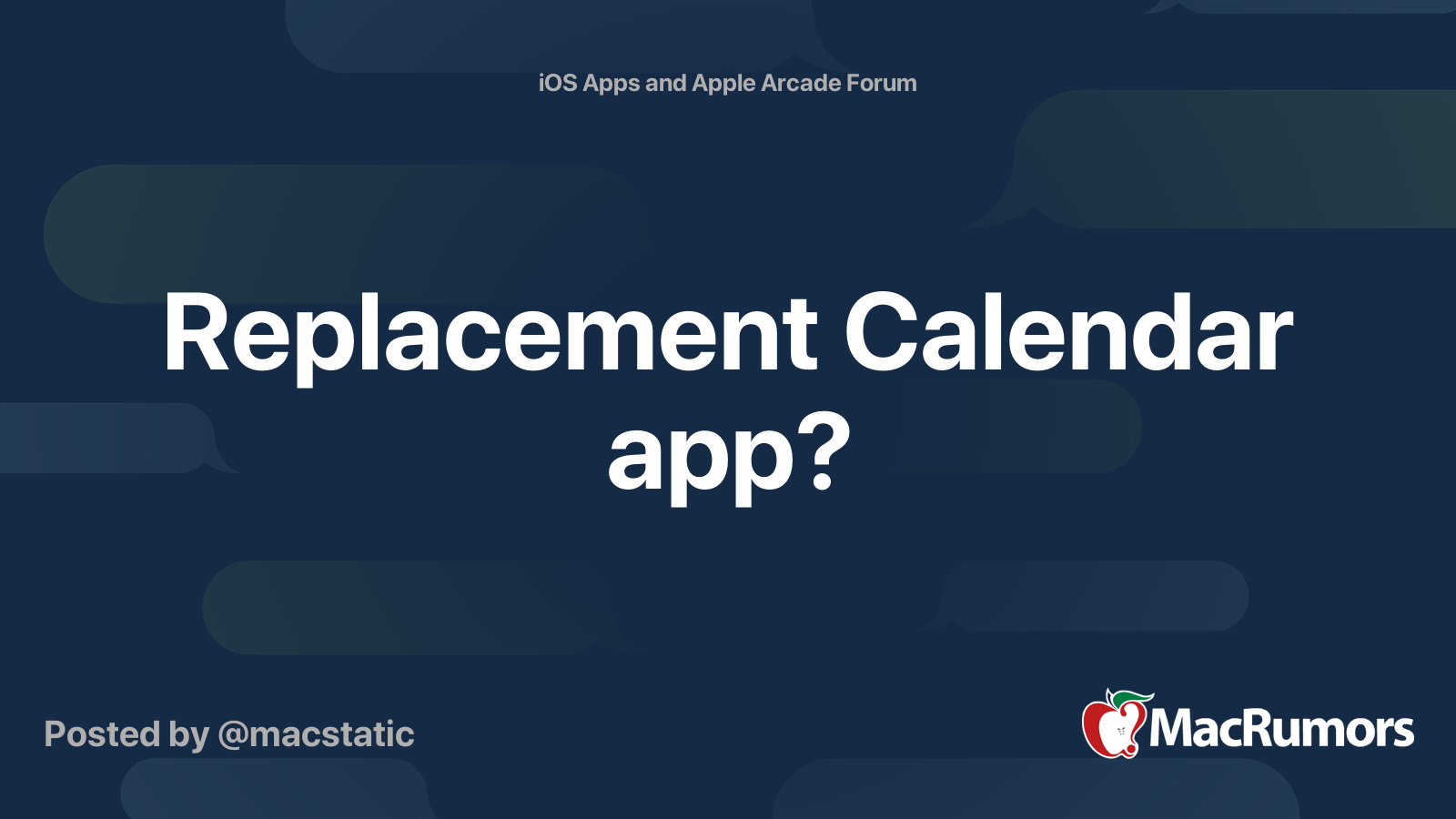 Replacement Calendar app? | MacRumors Forums