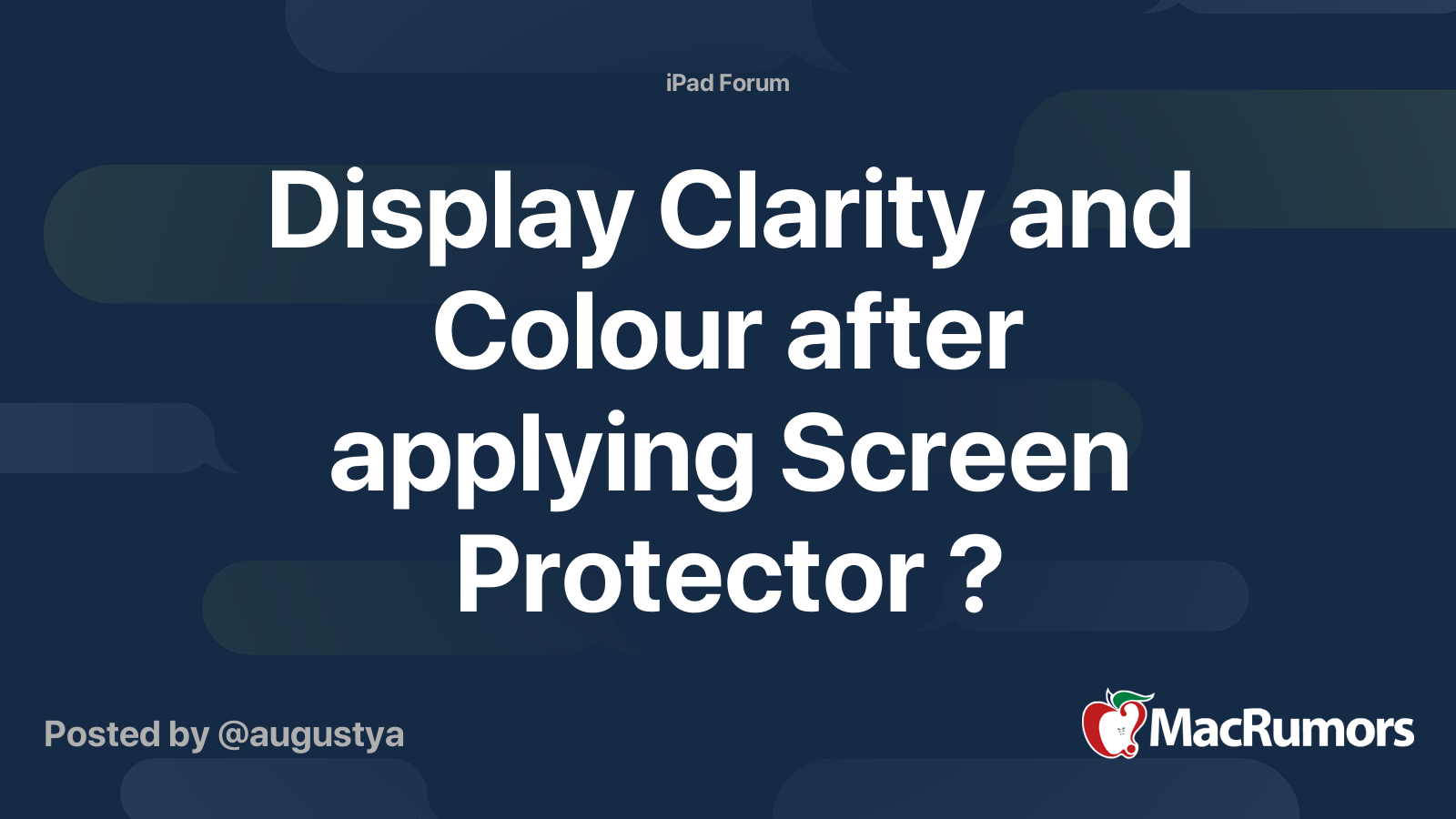 Display Clarity and Colour after applying Screen Protector ...