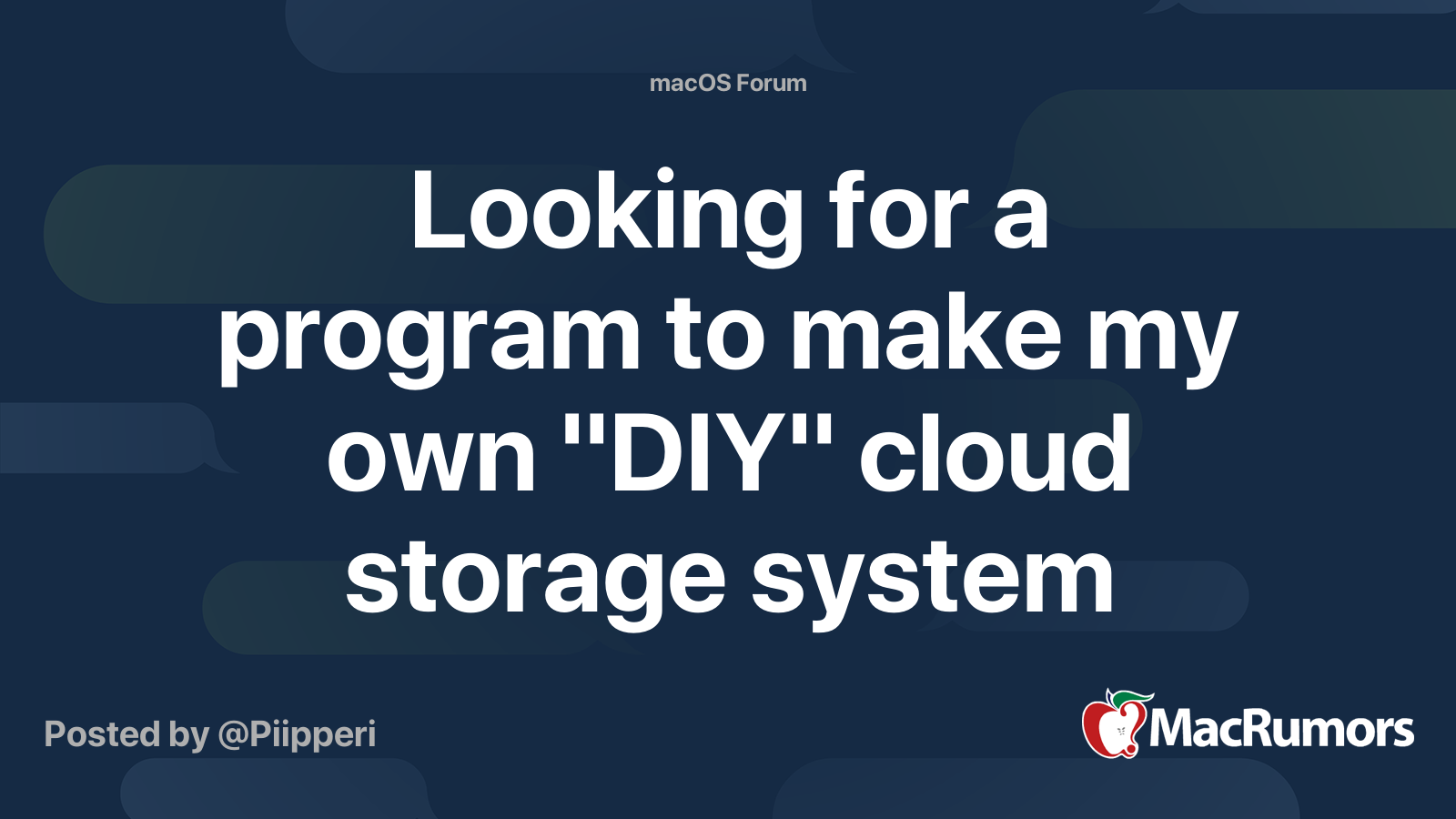 Looking for a program to make my own "DIY" cloud storage system ...