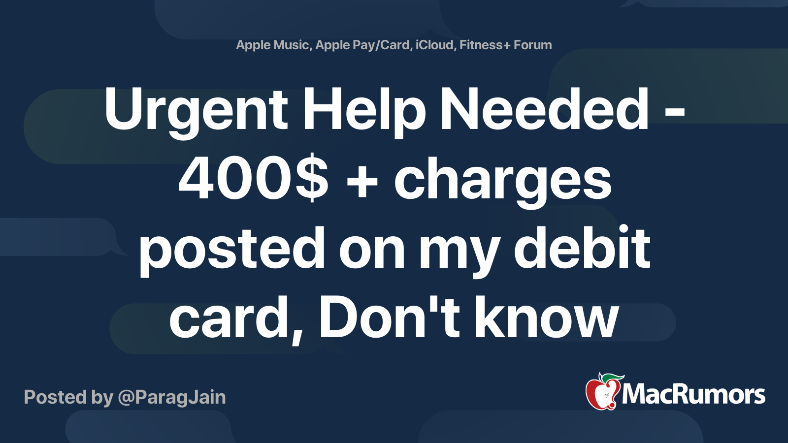 Urgent Help Needed - 400$ + charges posted on my debit card, Don't know ...