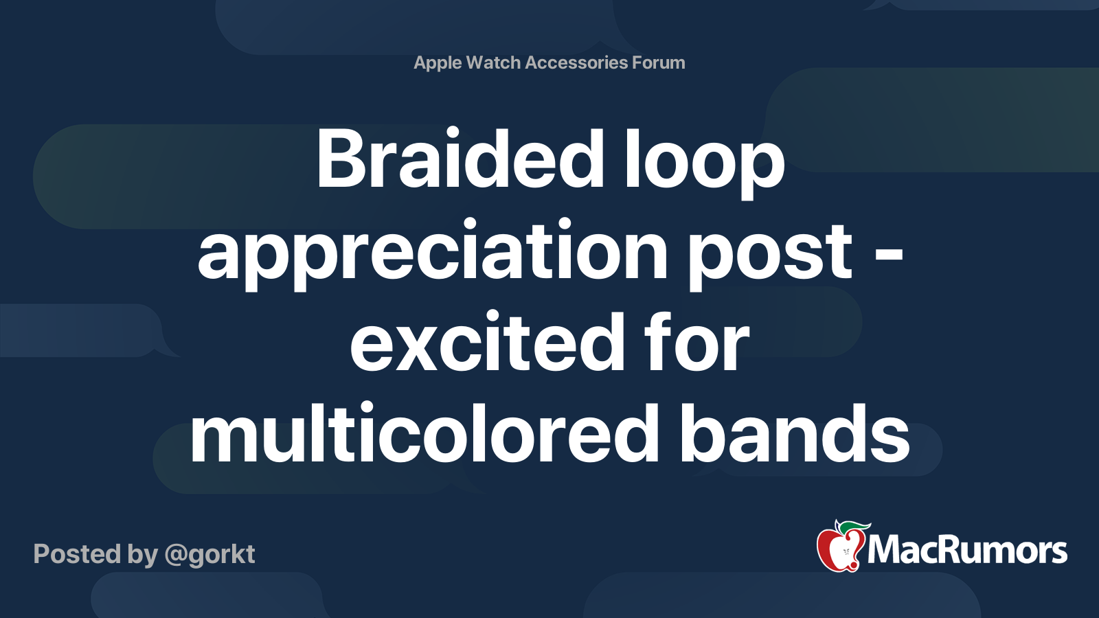 Braided loop appreciation post - excited for multicolored bands ...