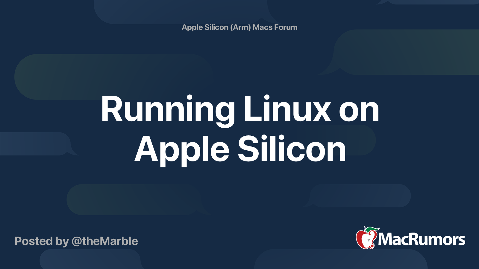 Running Linux on Apple Silicon | MacRumors Forums