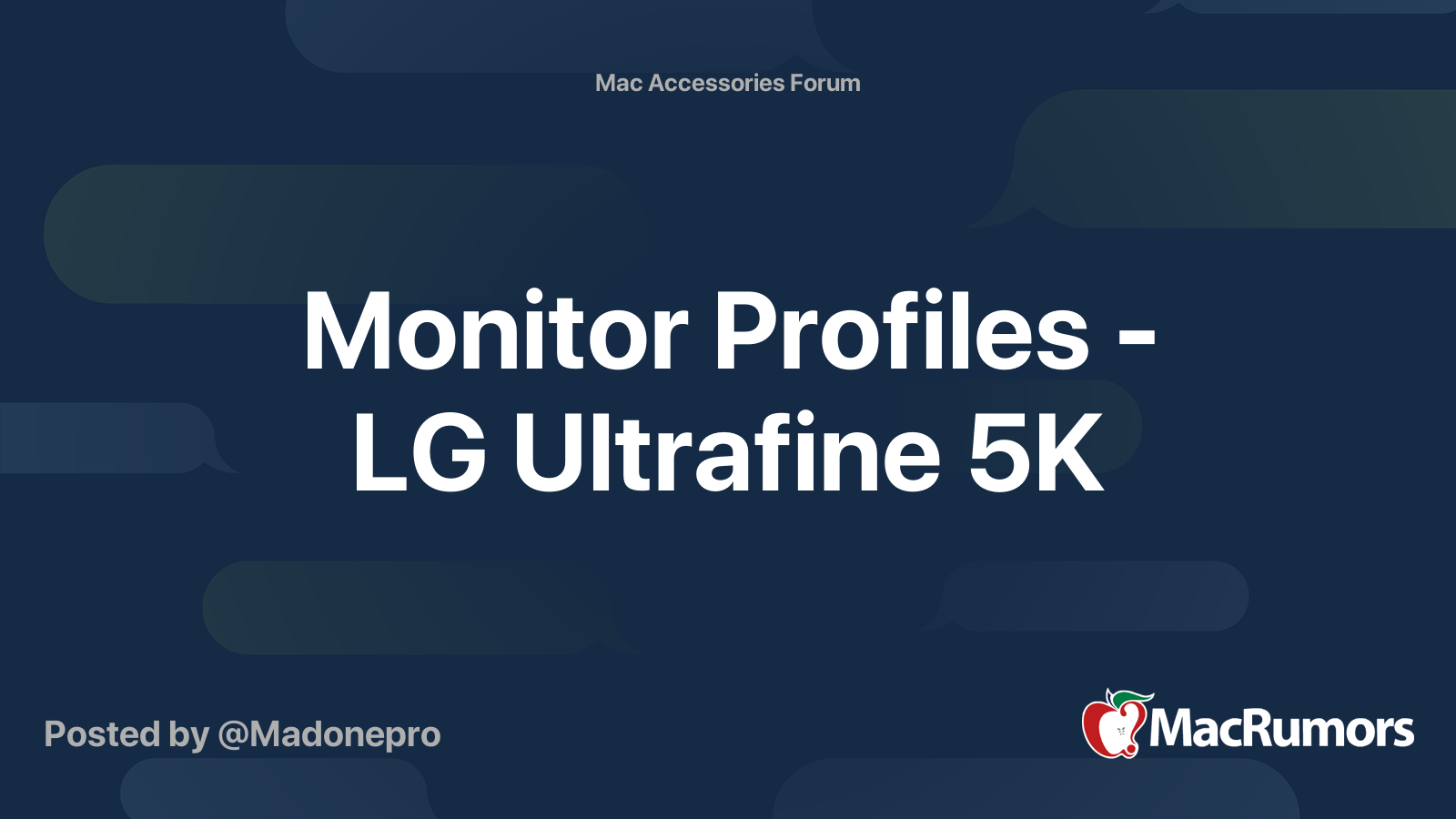 Monitor Profiles Lg Ultrafine 5k Macrumors Forums