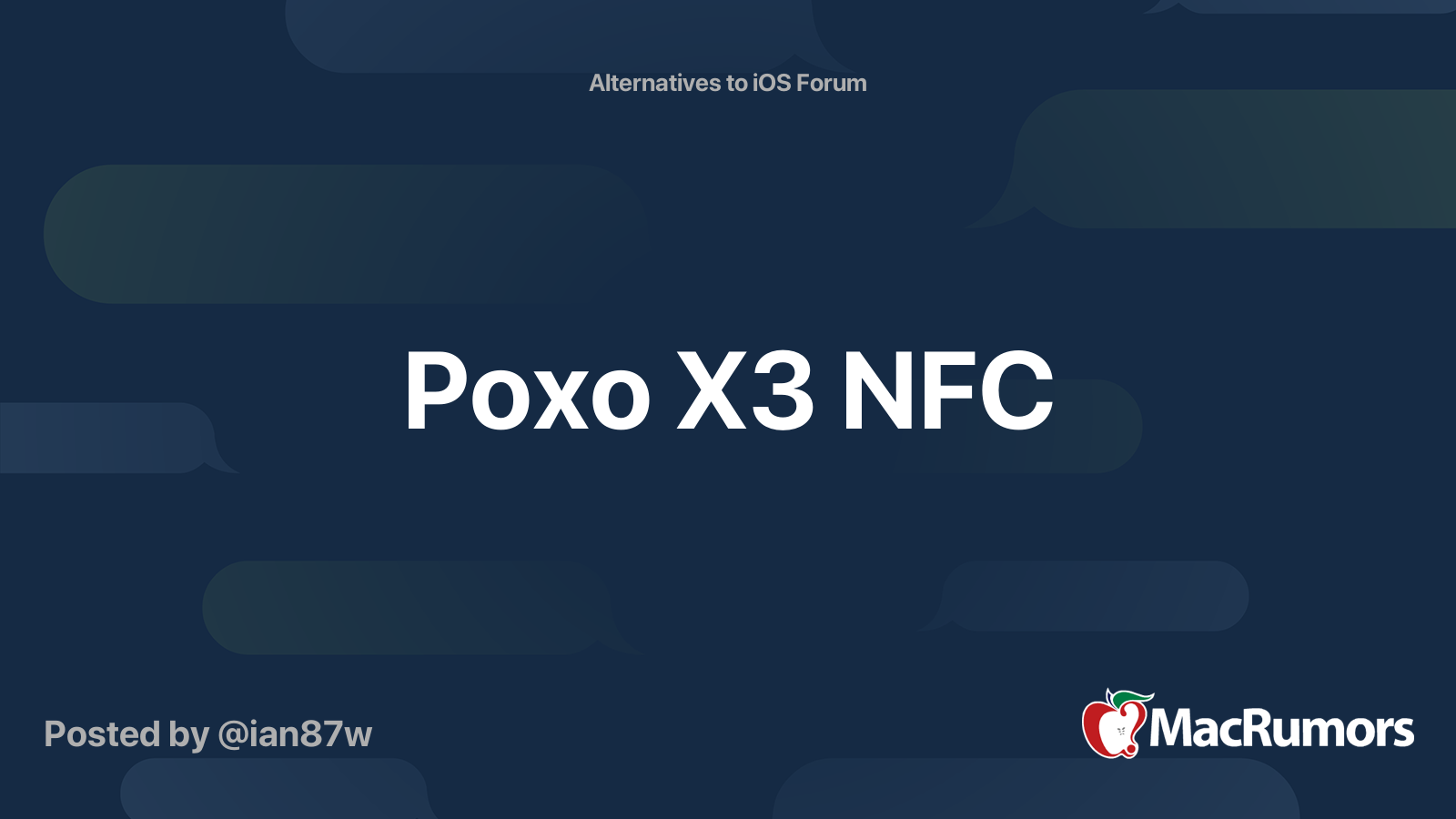 Poxo X3 NFC | MacRumors Forums