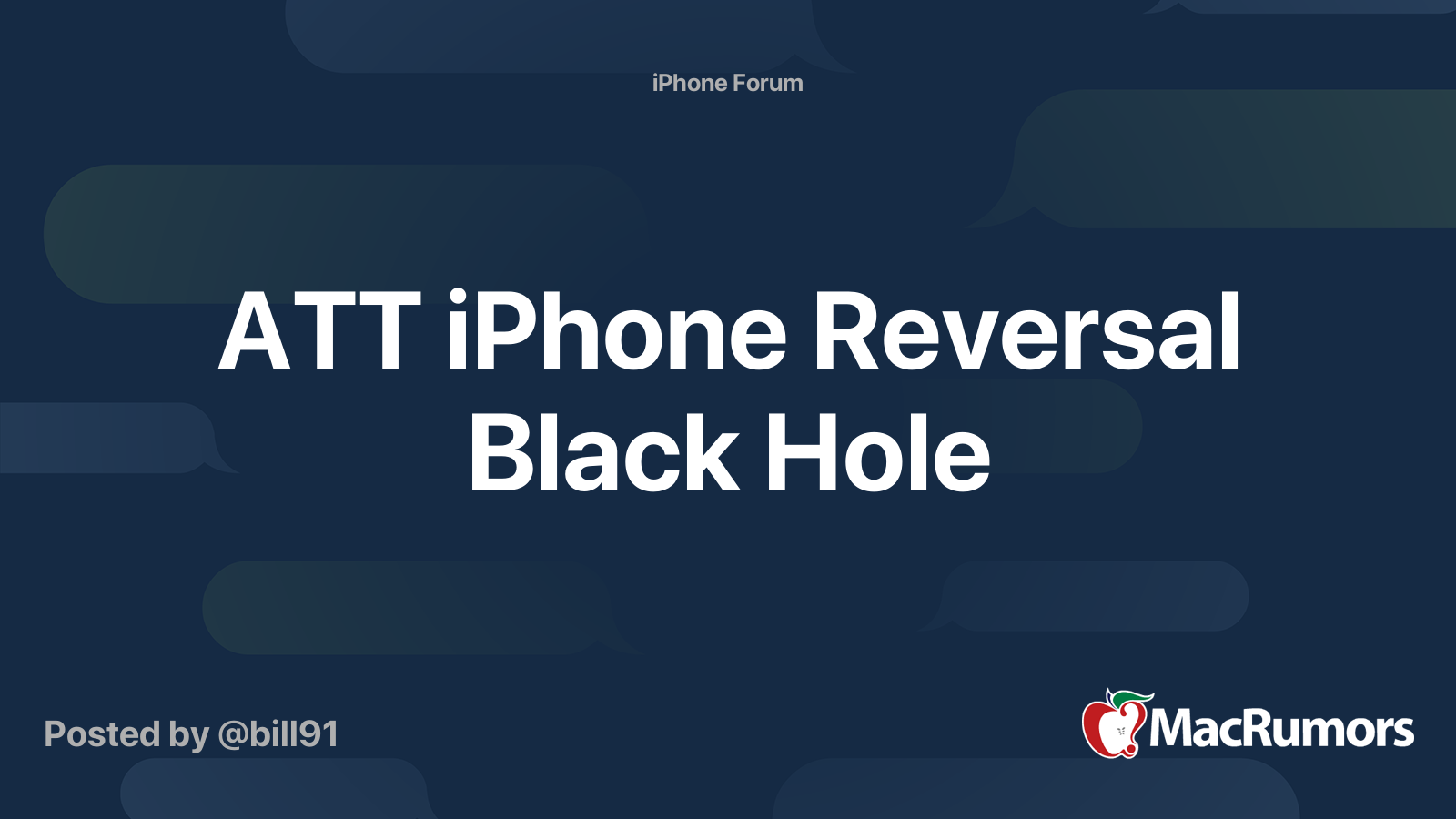 ATT iPhone Reversal Black Hole | MacRumors Forums
