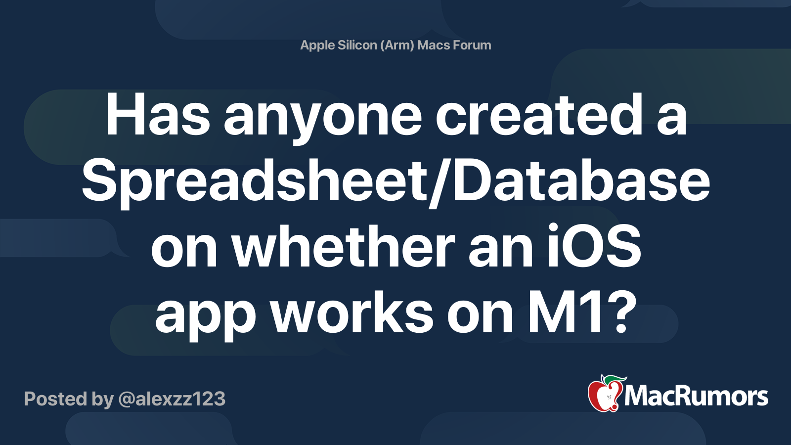 Has anyone created a Spreadsheet/Database on whether an iOS app works on M1? | MacRumors Forums
