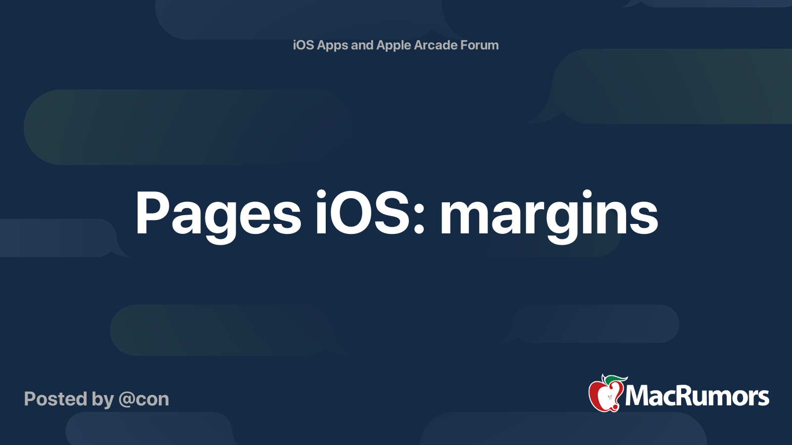 Pages Ios Margins Macrumors Forums