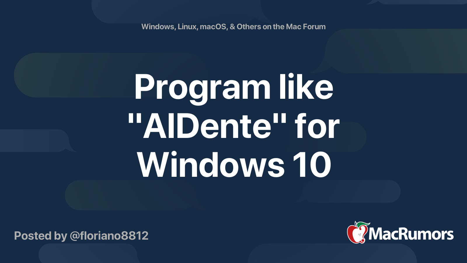 Program like "AlDente" for Windows 10 | MacRumors Forums