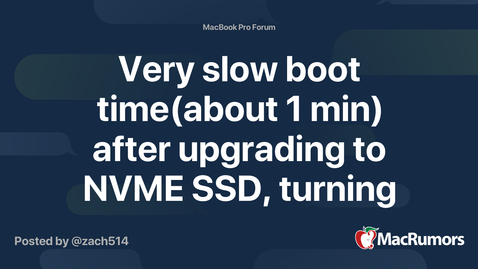 Very slow boot time(about 1 min) after upgrading to NVME SSD, turning TRIM on/off didn't help ...