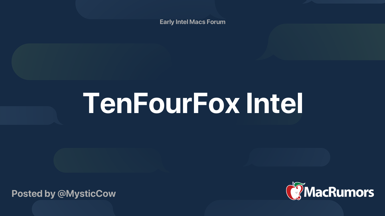 TenFourFox Intel | MacRumors Forums